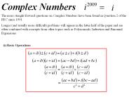 PPT – Complex Numbers PowerPoint presentation | free to download - id ...