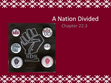 PPT – A Nation Divided PowerPoint presentation | free to view - id ...