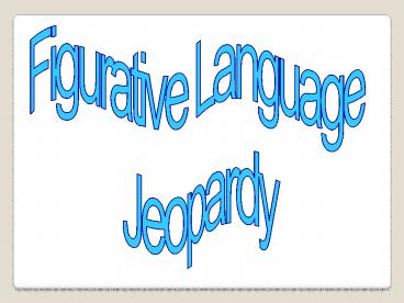 PPT – Figurative Language PowerPoint presentation | free to download ...