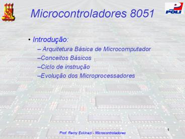 Microcontroladores 8051 presentation | free to download