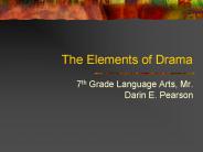 PPT – Elements of Drama PowerPoint presentation | free to view - id ...