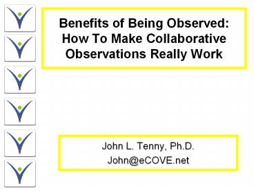 Benefits of Being Observed: How To Make Collaborative Observations ...