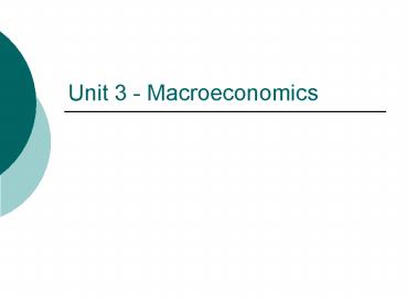 PPT – Unit 3 - Macroeconomics PowerPoint presentation | free to ...