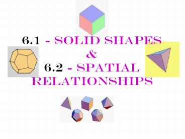 6.1 - Solid Shapes presentation | free to download