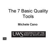 PPT – QUALITY CONTROL TOOLS (The Seven Basic Tools) Dr. PowerPoint ...