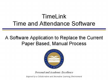 TimeLink Time and Attendance Software presentation | free to view