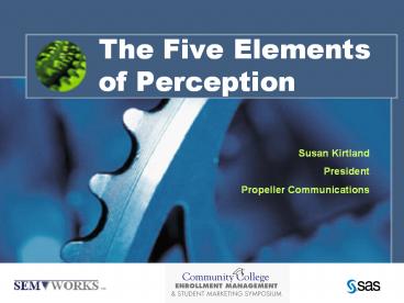 The Five Elements of Perception presentation | free to download