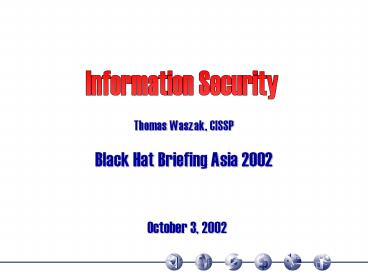 PPT – Information Security PowerPoint presentation | free to download ...