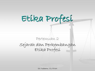 Etika Profesi presentation | free to download