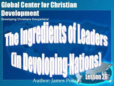 PPT – Author: James Poitras PowerPoint presentation | free to download ...