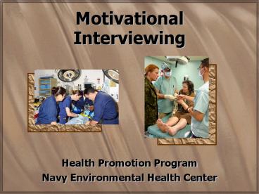 Motivational Interviewing presentation | free to download