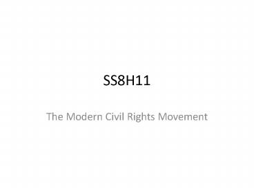 SS8H11 presentation | free to download