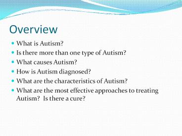 What is Austim? presentation | free to download