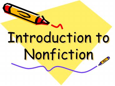 PPT – Introduction to Nonfiction PowerPoint presentation | free to ...