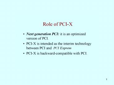 PCI Express presentation | free to download