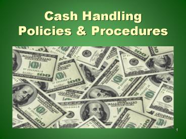 Cash Handling Policies presentation | free to download