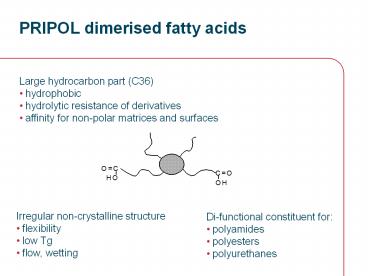 PPT – PRIPOL dimerised fatty acids PowerPoint presentation | free to ...