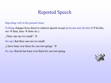 PPT – Reported Speech PowerPoint presentation | free to download - id ...
