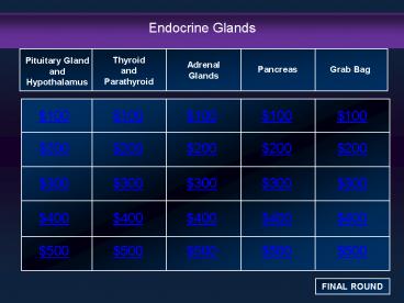 Endocrine Glands presentation | free to view