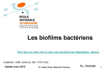 Les biofilms bact presentation | free to view