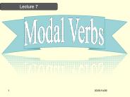 PPT – Modal Verbs PowerPoint presentation | free to download - id ...