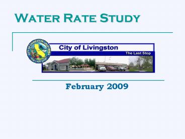 Water Rate Study presentation | free to download