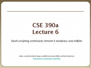 PPT – CSE 390a Lecture 6 PowerPoint presentation | free to download ...
