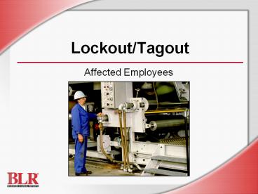 Lockout/Tagout presentation | free to download