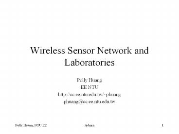 PPT – Wireless Sensor Network and Laboratories PowerPoint presentation ...