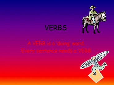 PPT – VERBS PowerPoint presentation | free to download - id: 55d863-ZmIyM