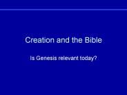 PPT – GENESIS: THE STORY OF CREATION PowerPoint presentation | free to ...