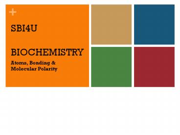SBI4U BIOCHEMISTRY presentation | free to view
