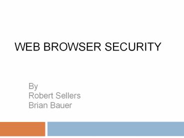 Web Browser Security presentation | free to download