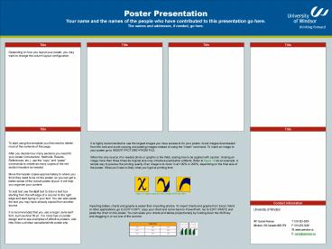 48x36 Poster Template presentation | free to download