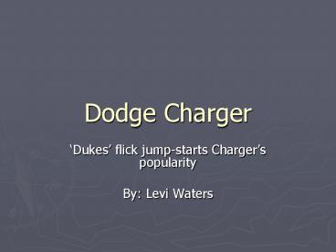 Dodge Charger presentation | free to view