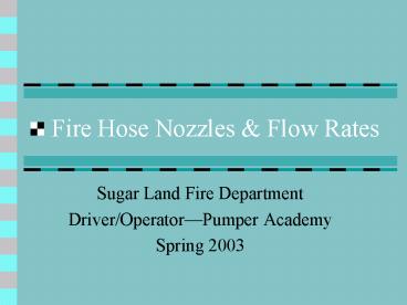 Fire Hose Nozzles presentation | free to download