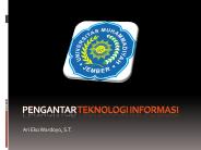 PPT – PENGANTAR TEKNOLOGI INFORMASI PowerPoint presentation | free to ...