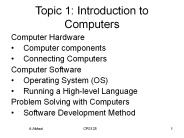 PPT – Introduction to Computers PowerPoint presentation | free to view ...