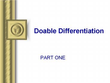 PPT – Differentiation PowerPoint presentation | free to download - id ...