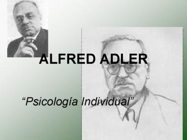 ALFRED ADLER presentation | free to view
