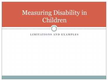 PPT – LIMITATIONS AND EXAMPLES PowerPoint presentation | free to ...