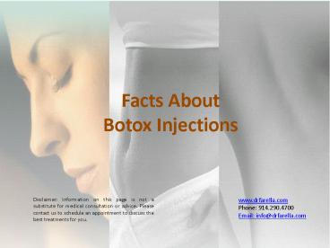 Facts About Botox Injections presentation | free to download