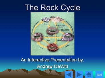PPT – The Rock Cycle PowerPoint presentation | free to download - id ...