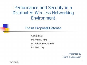 Thesis Proposal Defense presentation | free to download