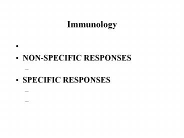 Immunology presentation | free to download