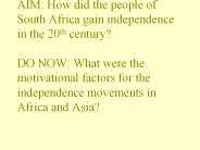PPT – African Colonialism and Independence PowerPoint presentation ...