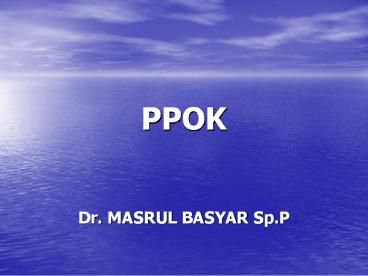 PPOK presentation | free to download