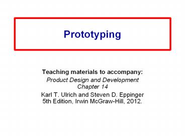 Prototyping presentation | free to download