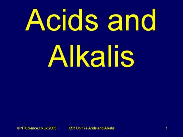 Acids and Alkalis presentation | free to download