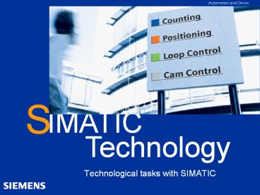 PPT – Technological tasks with SIMATIC PowerPoint presentation | free ...